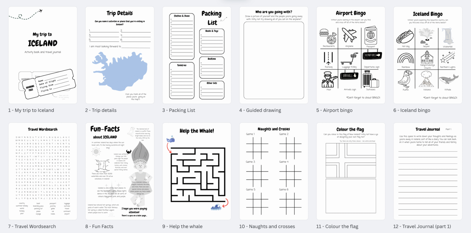Printable Travel Journals for Kids - Fun & Educational!